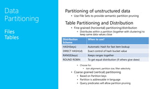 U-SQL Partitioned Data and Tables (SQLBits 2016) | PPT