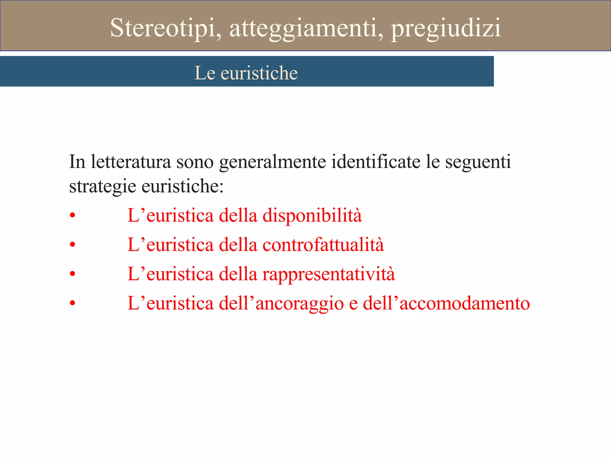 9. Stereotipi E Schemi | PPT