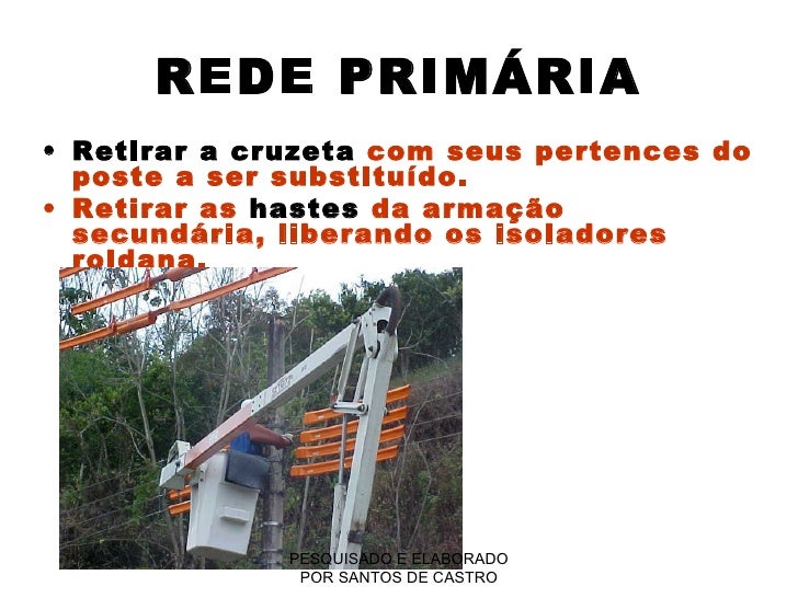 9 SubstituiçãO De Poste PrimáRio Com Rede SecundáRia Energizada X