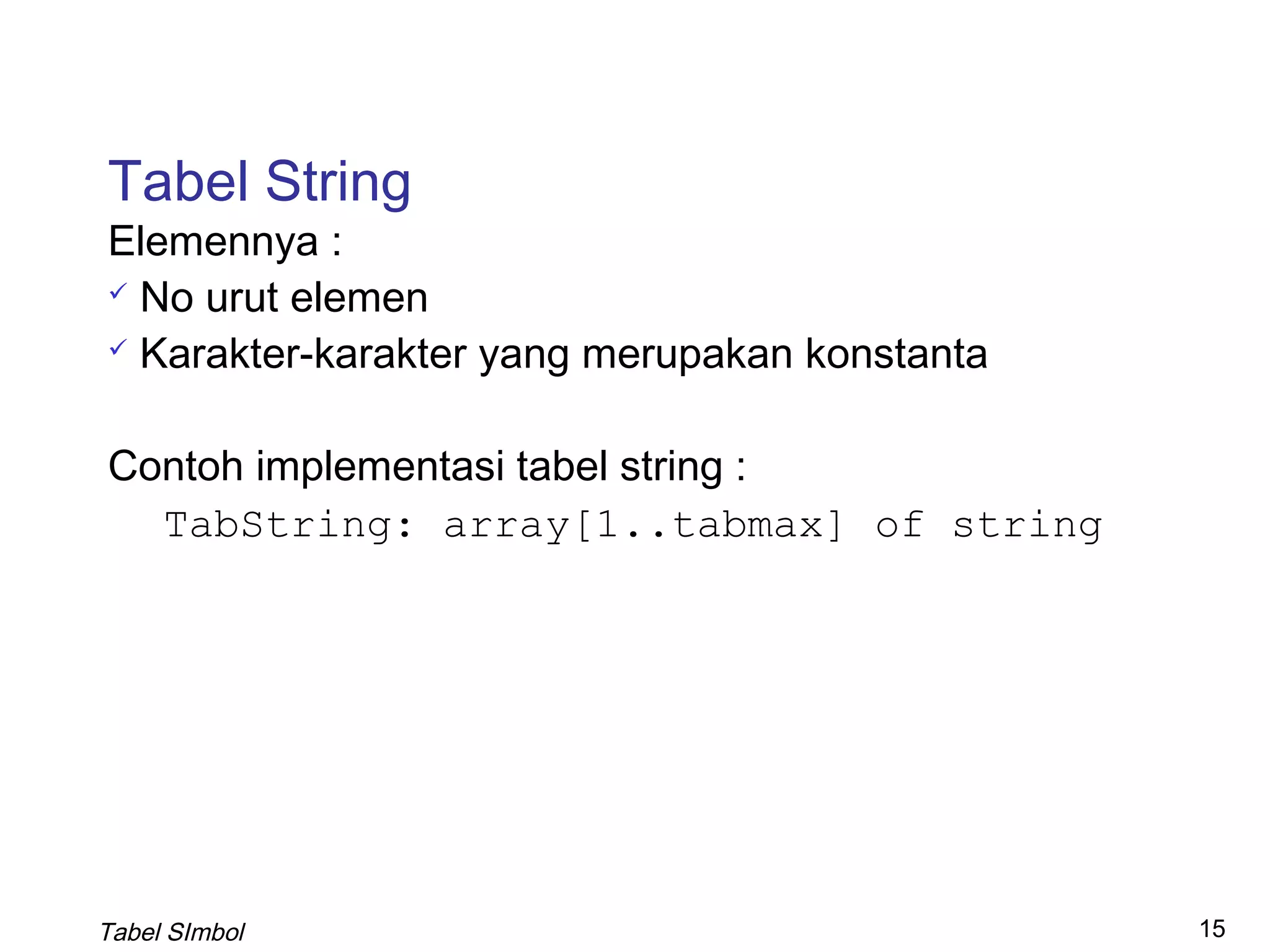 9. tabel informasi | PPT