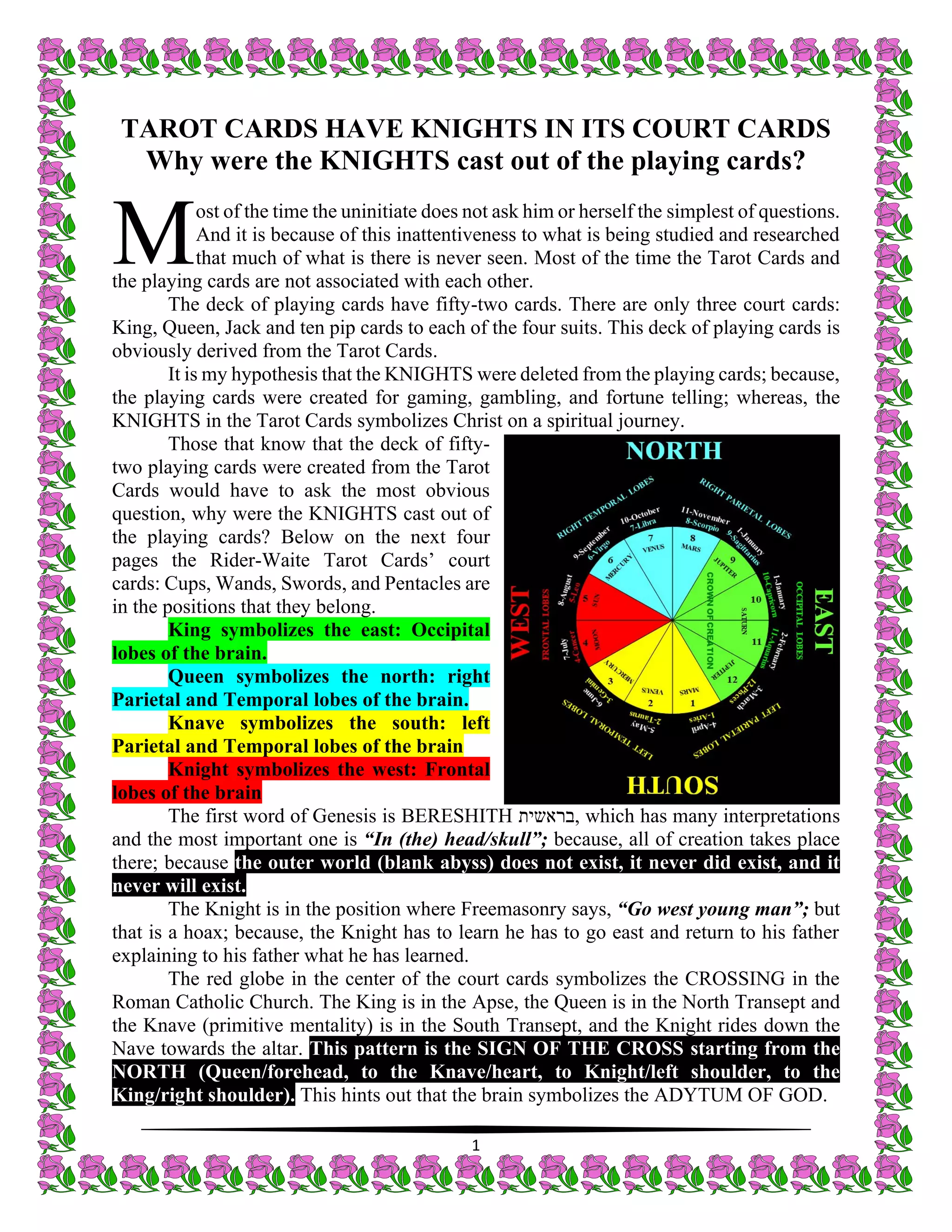 TAROT CARDS have KNIGHTs in its Court Cards, Why were the Knights cast ...