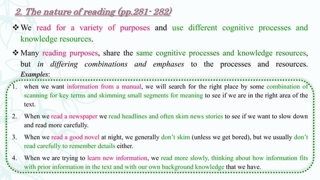 teaching reading, teaching language skills, TEFL/TESL | PPTX