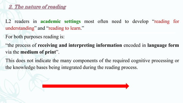 teaching reading, teaching language skills, TEFL/TESL | PPTX
