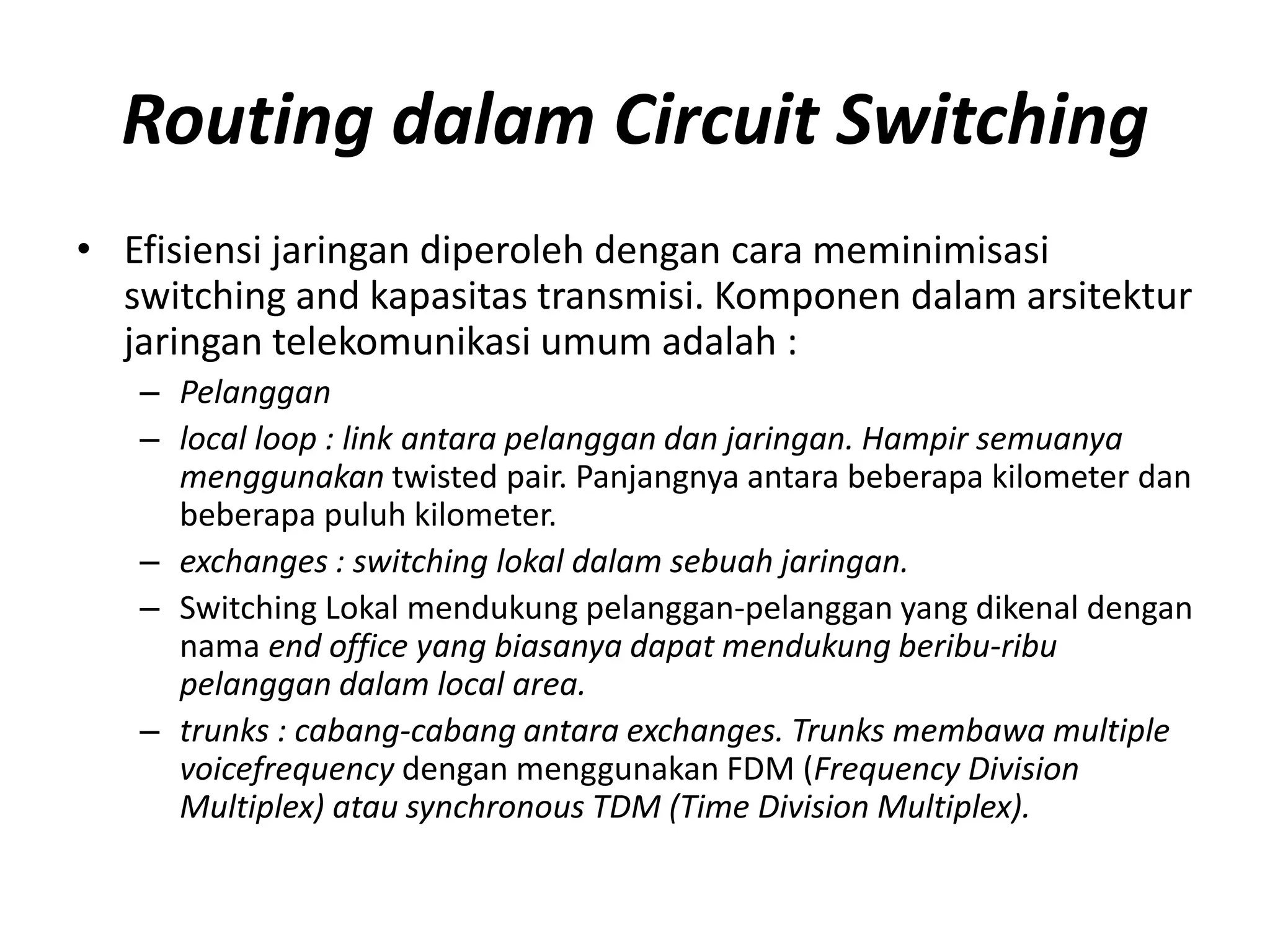 9-TEKNIK SWITCHING.pptx oleh Irawan Arifianto | PPTX