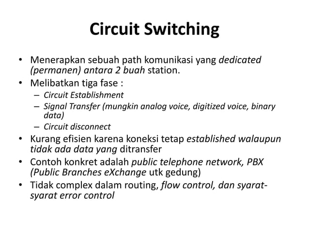 9-TEKNIK SWITCHING.pptx oleh Irawan Arifianto | PPTX