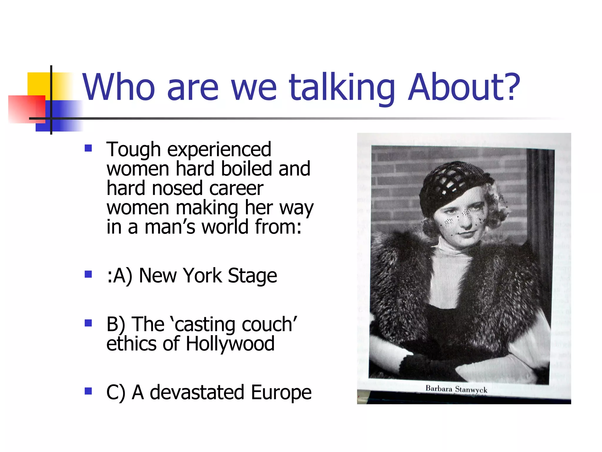 9 The Woman’S Picture Of The 1930s | PPT | Movies | Entertainment