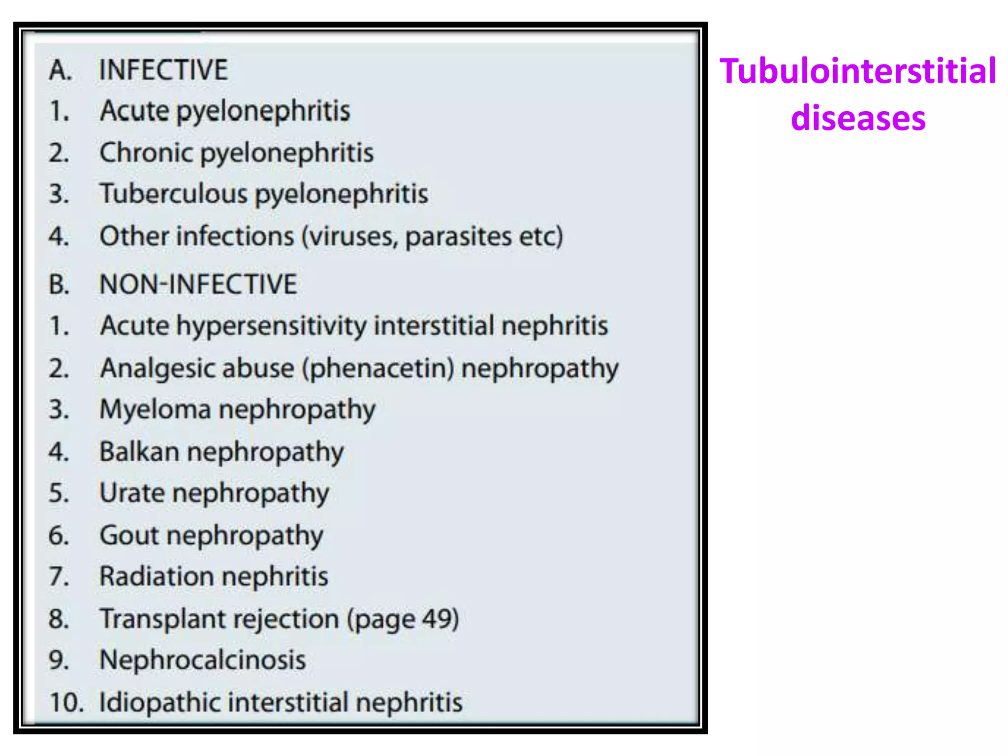 THE KIDNEY: TUBULAR & TUBULOINTERSTITIAL DISEASES | PPTX