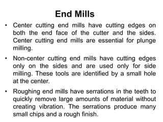 DIFFERENT TOOLS IN CNC MACHINES | PPT