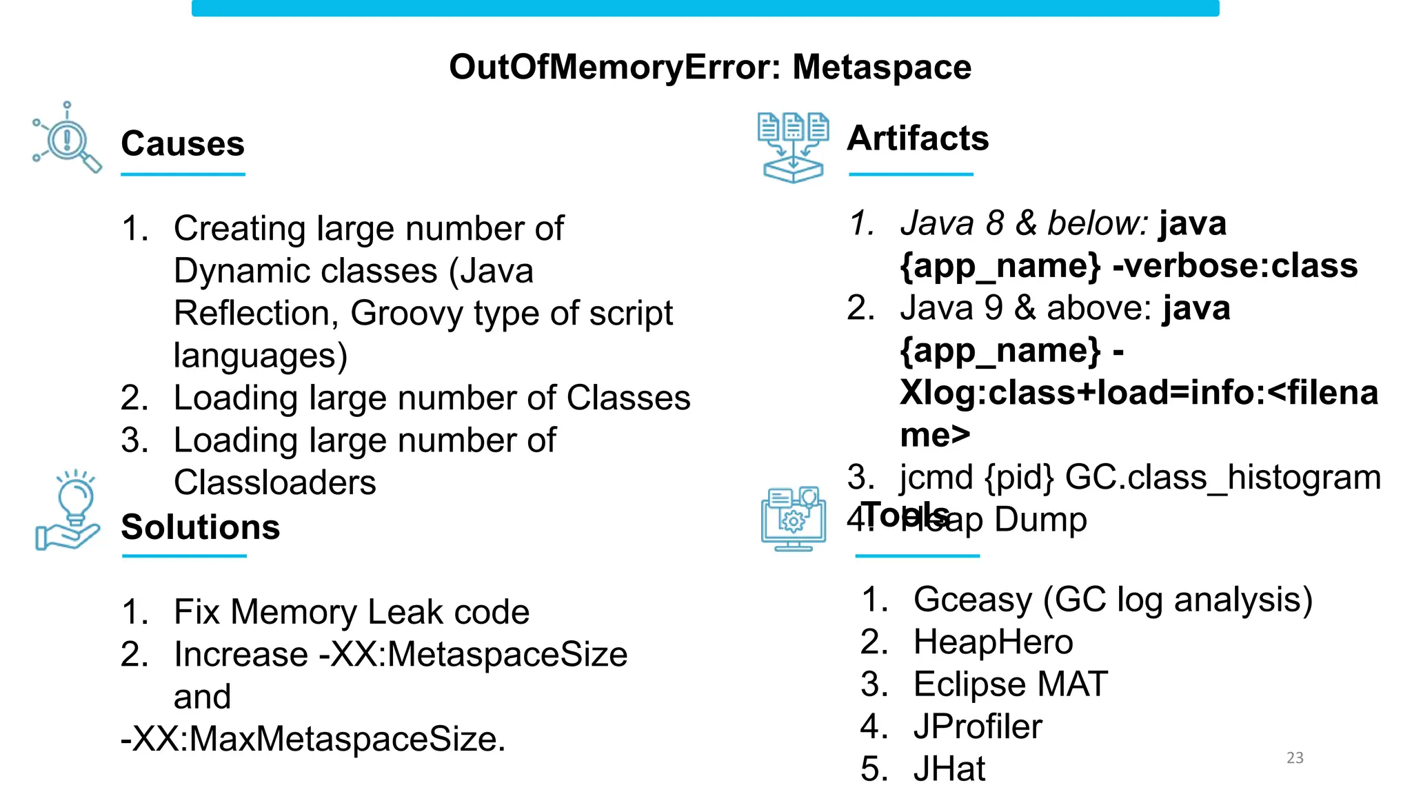 Effectively Troubleshoot 9 Types of OutOfMemoryError | PPT