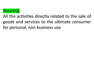 9-Types of Retail Outlets (1).pptx to every important | PPTX