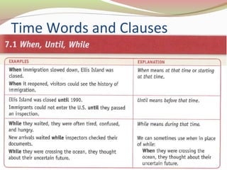 9. unit 2 test, past tense qs and negatives, time clauses | PPT