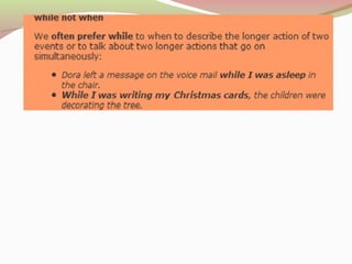 9. unit 2 test, past tense qs and negatives, time clauses | PPT