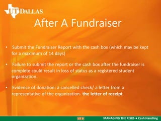 9 Cash Handling Workshop - Risk Management - 9 | PPTX