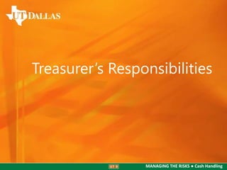 Managing the Risks - Cash Handling - Presentation 9 of 9 | PPTX ...