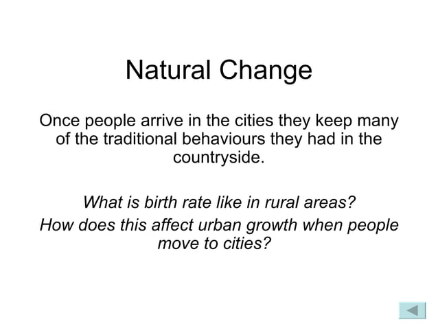 9 - Urban Change And Challenges | PPT