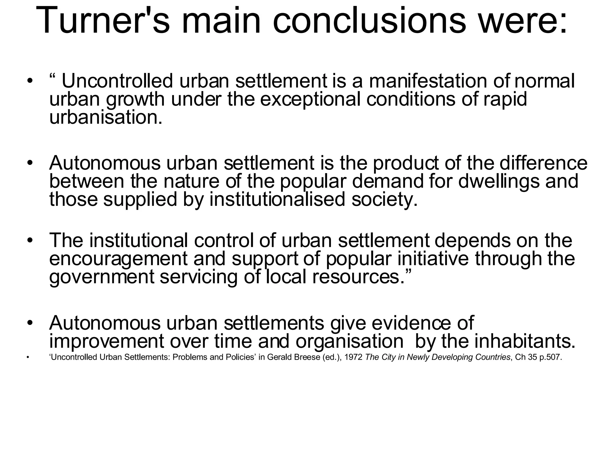 9 Urban Models Ledc | PPT