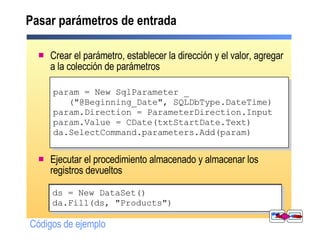 9. Uso De Procedimientos Almacenados | PPT