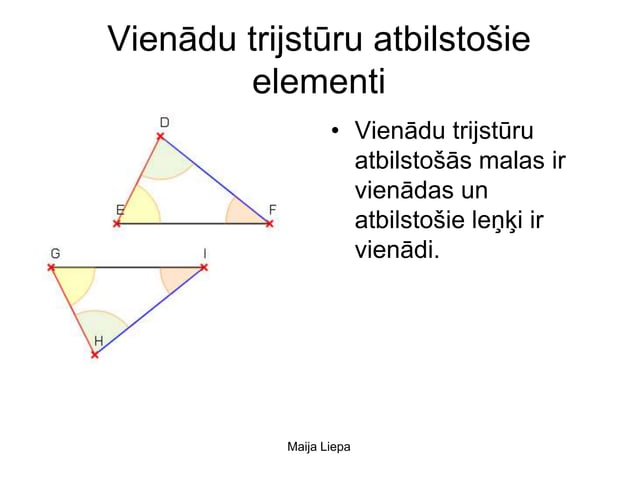 9. vienādi trijstūri | PPT