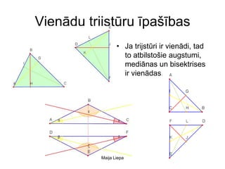 9. vienādi trijstūri | PPTX