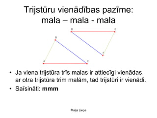 9. vienādi trijstūri | PPTX
