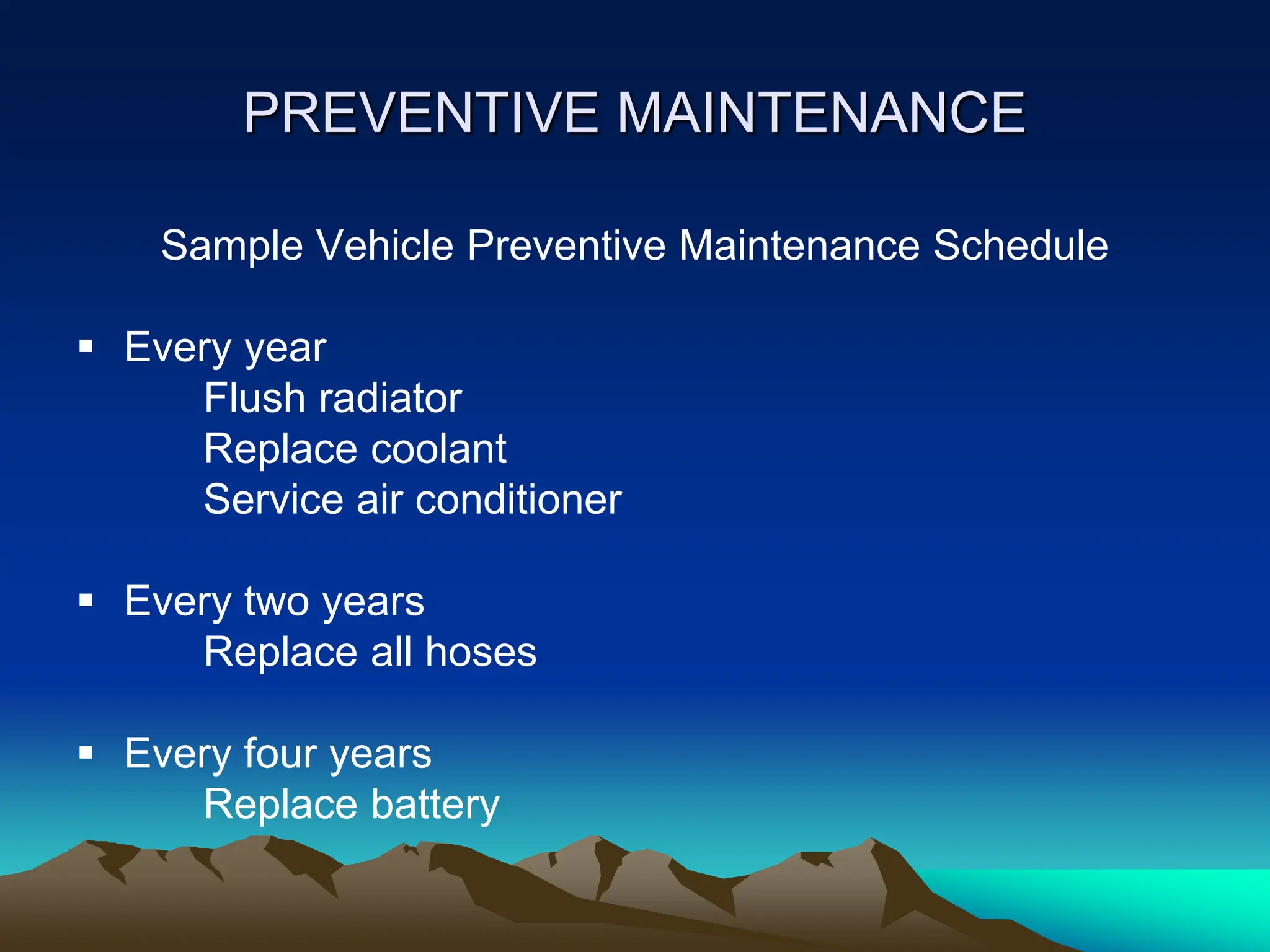 preventive maintenance is important -vm.ppt