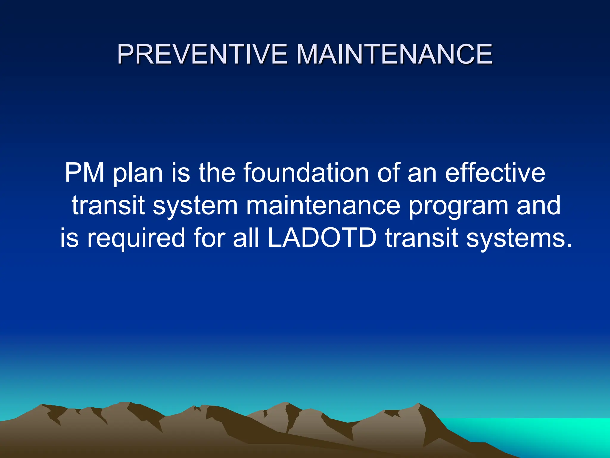 preventive maintenance is important -vm.ppt