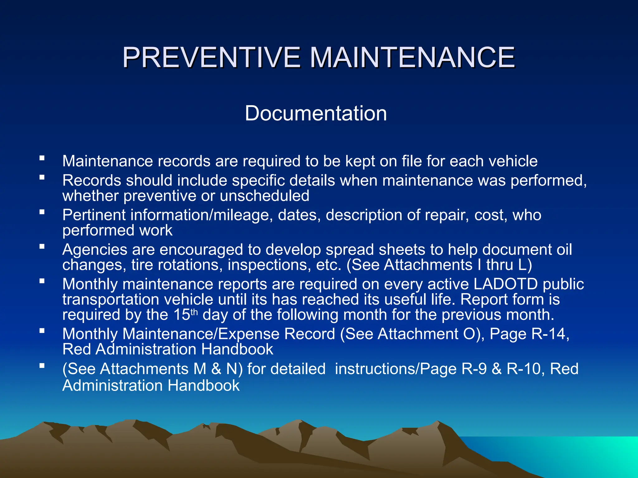 Preventative Maintainance of the machines | PPT