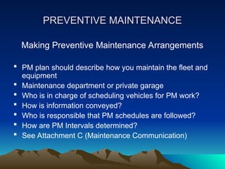 Preventative Maintainance of the machines | PPT