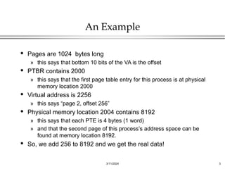 Segmentation with paging methods and techniques | PPT
