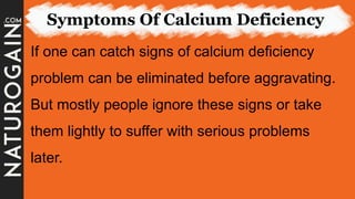 9 Warning Symptoms of Calcium Deficiency in Adults (ALERT) | PDF