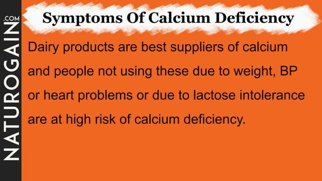 9 Warning Symptoms of Calcium Deficiency in Adults (ALERT) | PPT
