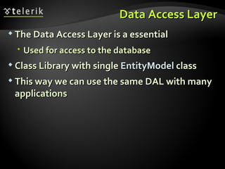 WPF and Databases | PPT | Databases | Computer Software and Applications