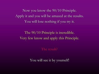The 90/10 Principle by Stephen Covey | PPT