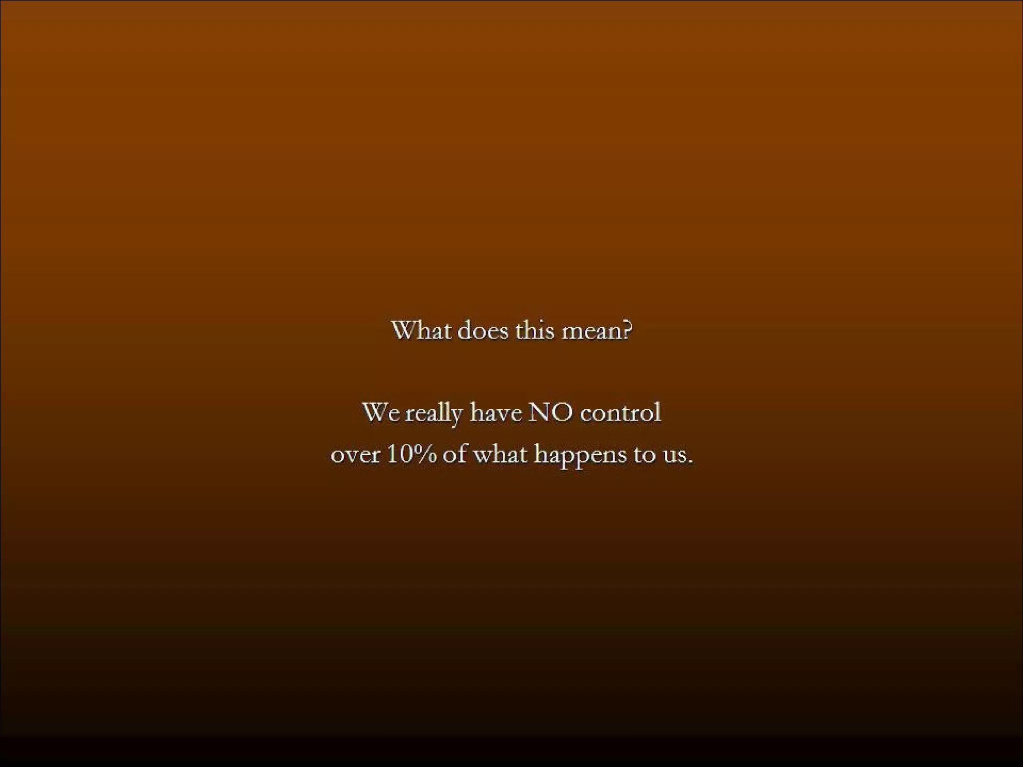 90 / 10 Principle - Stephen Covey | PPT