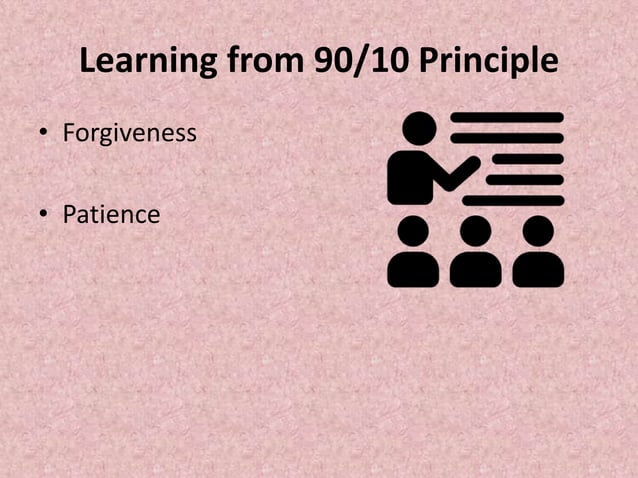 Stephen Covey's 90/10 Principle | PPT