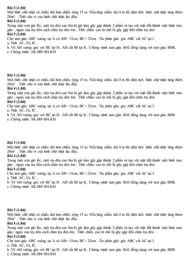 Đề Thi Hk2 Toán 8 - TH - THCS - THPT Vạn Hạnh | PDF