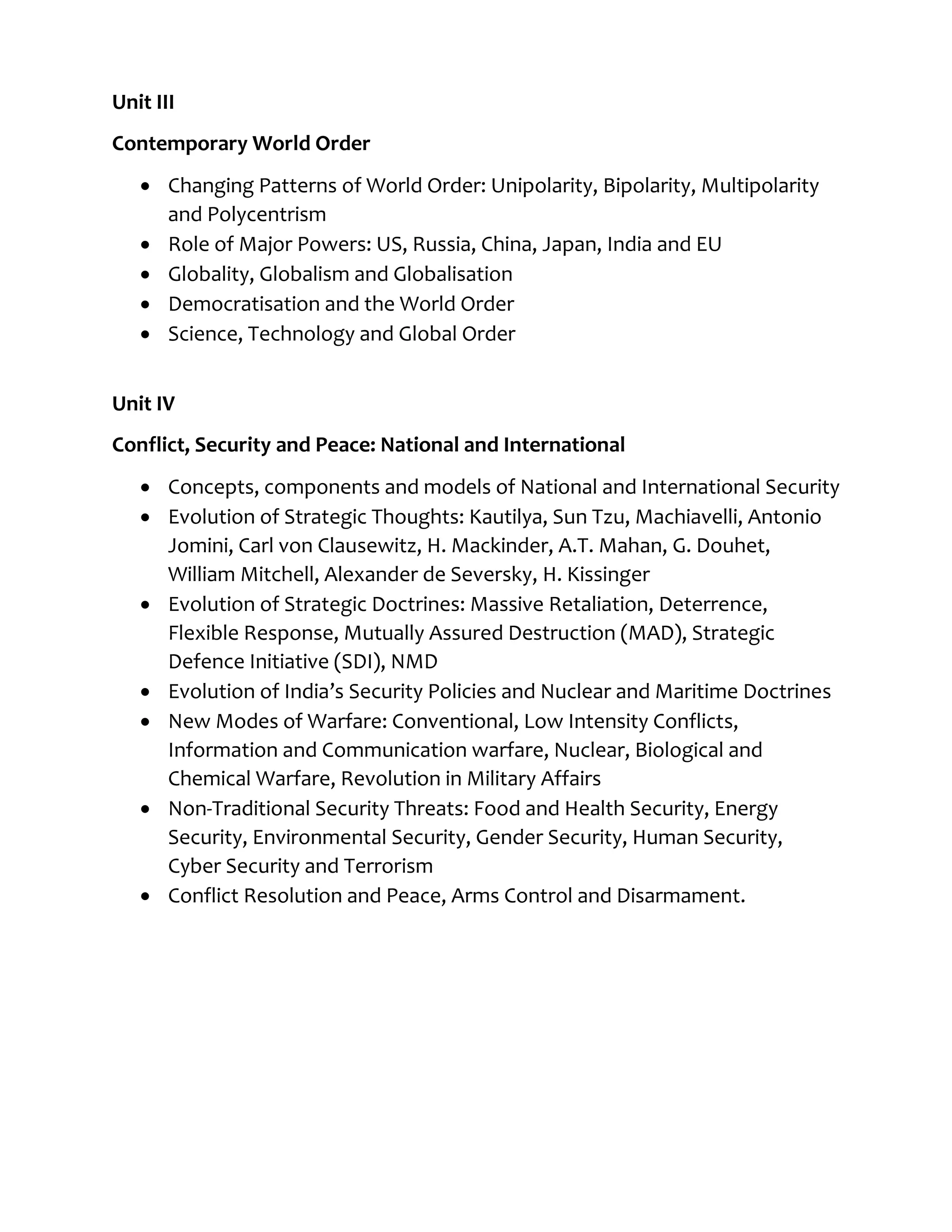 NTA UGC NET JRF - 90 international area studies-new updated syllabus | PDF