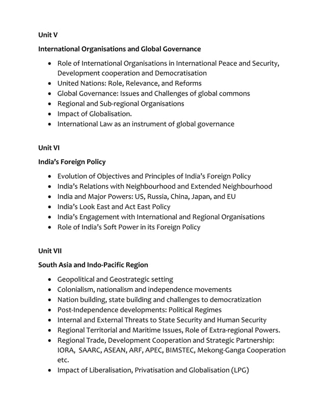 NTA UGC NET JRF - 90 international area studies-new updated syllabus ...