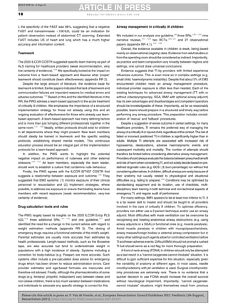 European Resuscitation Council Guidelines 2021: Paediatric Life Support ...