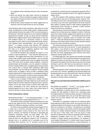 European Resuscitation Council Guidelines 2021: Paediatric Life Support ...