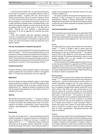 European Resuscitation Council Guidelines 2021: Paediatric Life Support ...