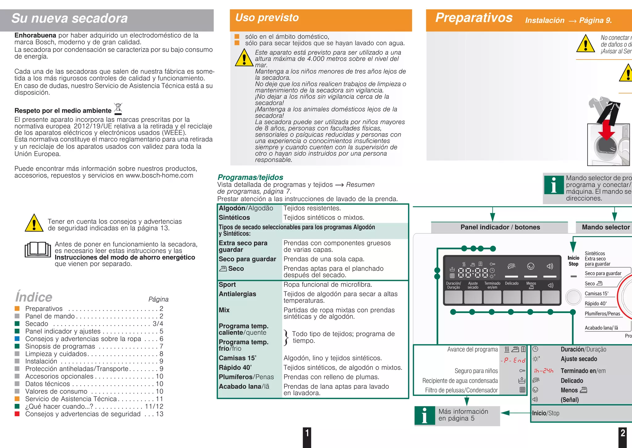 Secadora BOSCH WTB86209EE | PDF