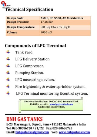 9000 m3 lpg terminal tank | PDF