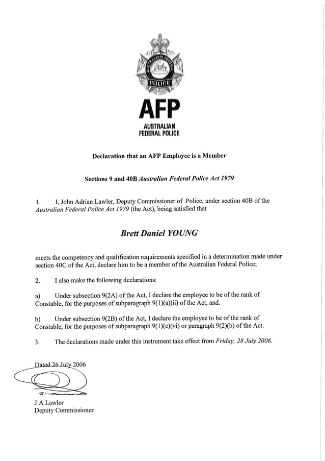 AFP undertaking and letter of promotion | PDF