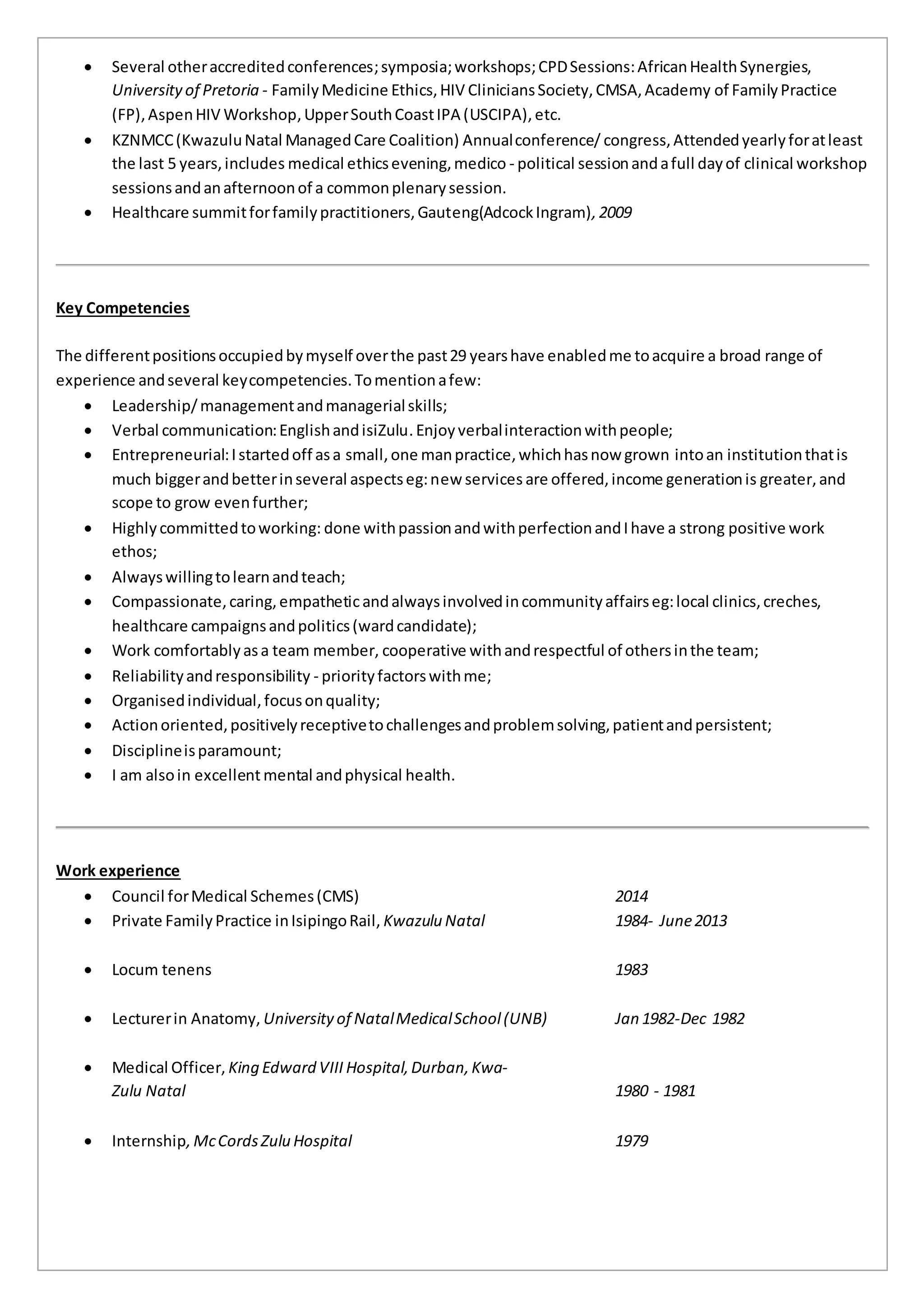 Faruk Mahomed CV 0615 | PDF