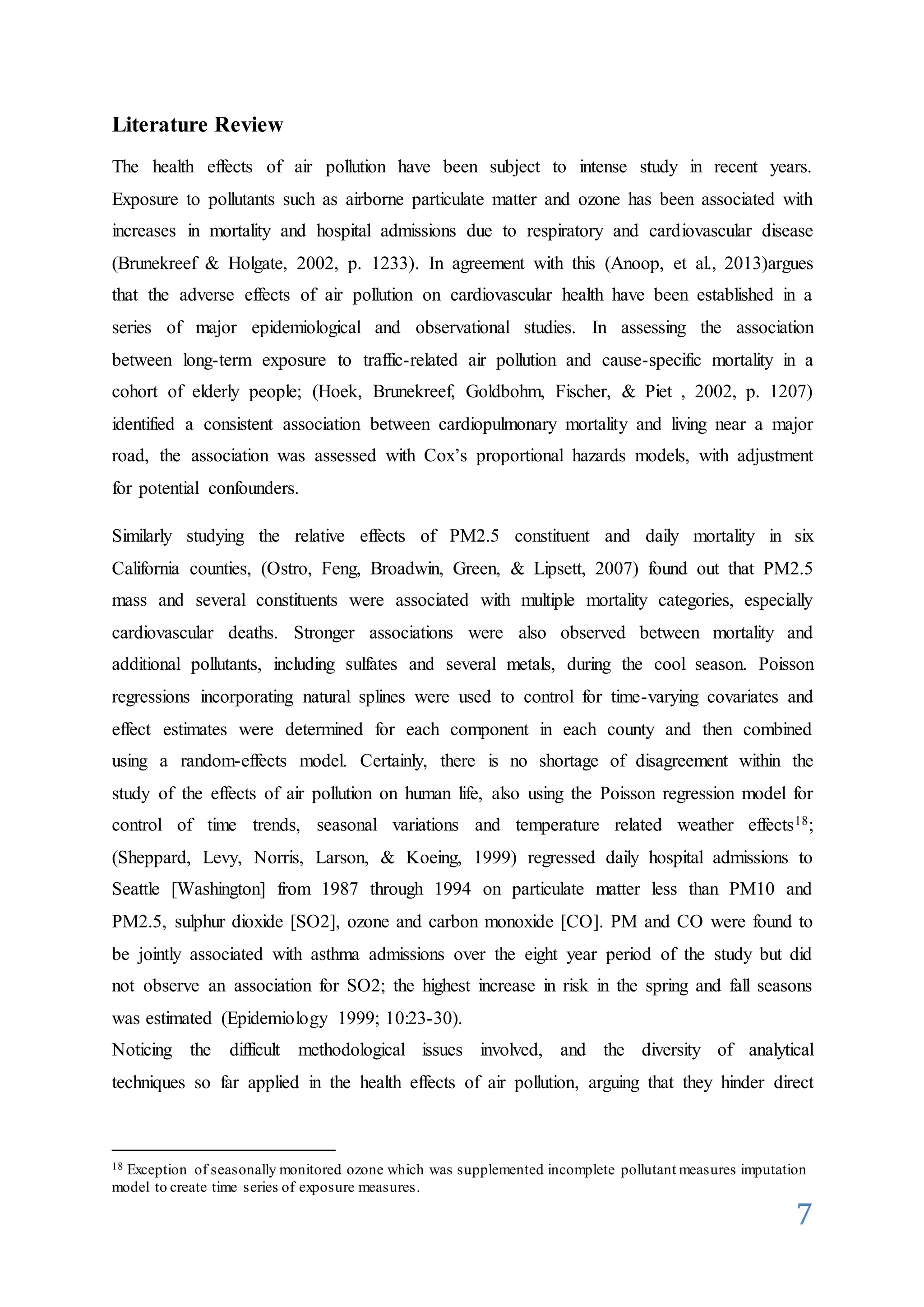 ECONOMIC DEVELOPMENT VS EFFECTS OF AIR POLLUTION ON HUMAN HEALTH; A ...