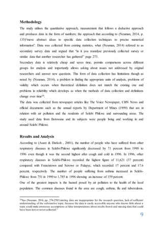 ECONOMIC DEVELOPMENT VS EFFECTS OF AIR POLLUTION ON HUMAN HEALTH; A ...