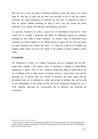ECONOMIC DEVELOPMENT VS EFFECTS OF AIR POLLUTION ON HUMAN HEALTH; A ...