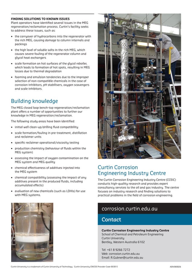 MEG Plant Flyer | PDF | Chemistry | Science