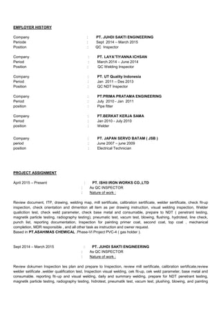 CV NOFERI 2015 | PDF